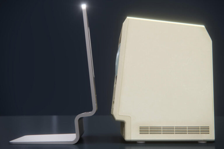 The Original 1984 Macintosh Meets 2014's Macbook Air in Hybrid Design ...
