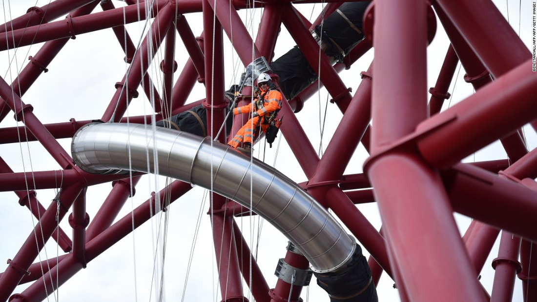 Tube Slide Sculpture Is Feat of Engineering That Drops You 350 Feet ...