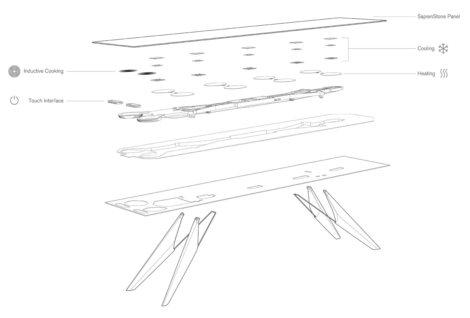 The Ceramic SmartSlab Table Uses Embedded Sensors to Keep Plates Hot ...