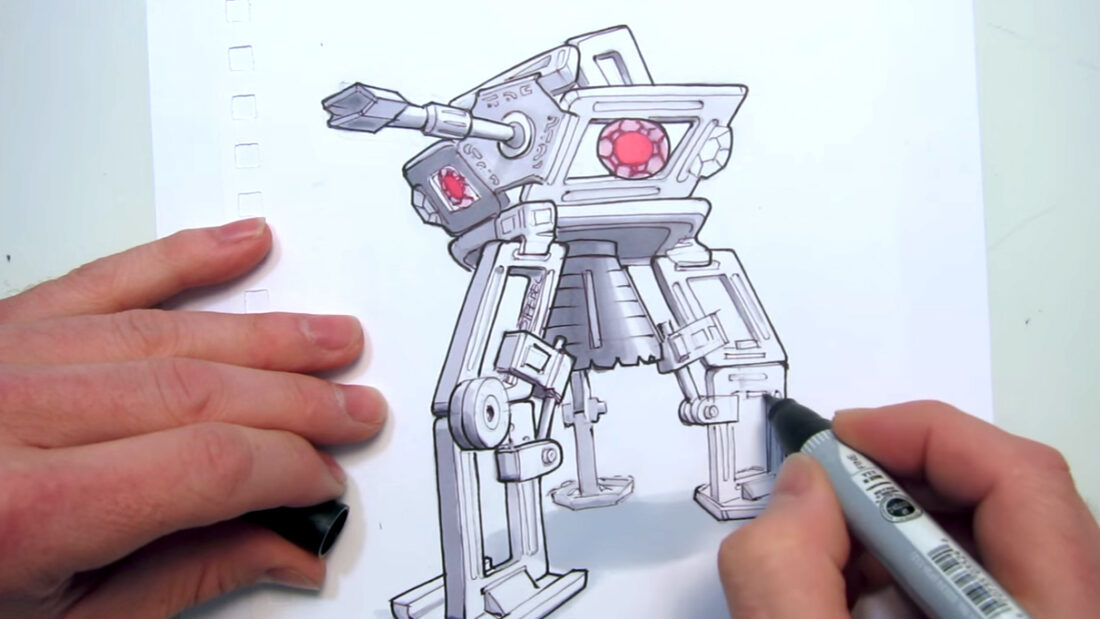 Adventure Toy Rendering Series - Part TWO: Photobashing and Line Work ...