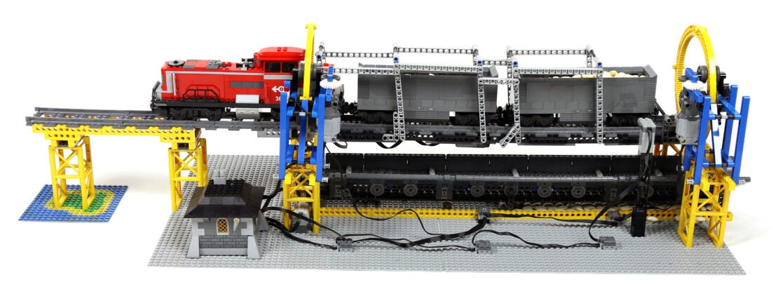 Graphic Designer Builds Automated LEGO Rotary Dumper and Cargo Loader ...