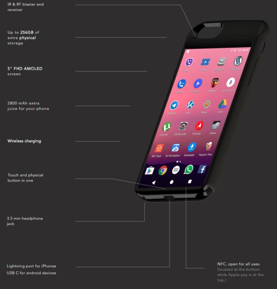 The 'Eye' iPhone Case Adds Android OS + 5" Display - SolidSmack