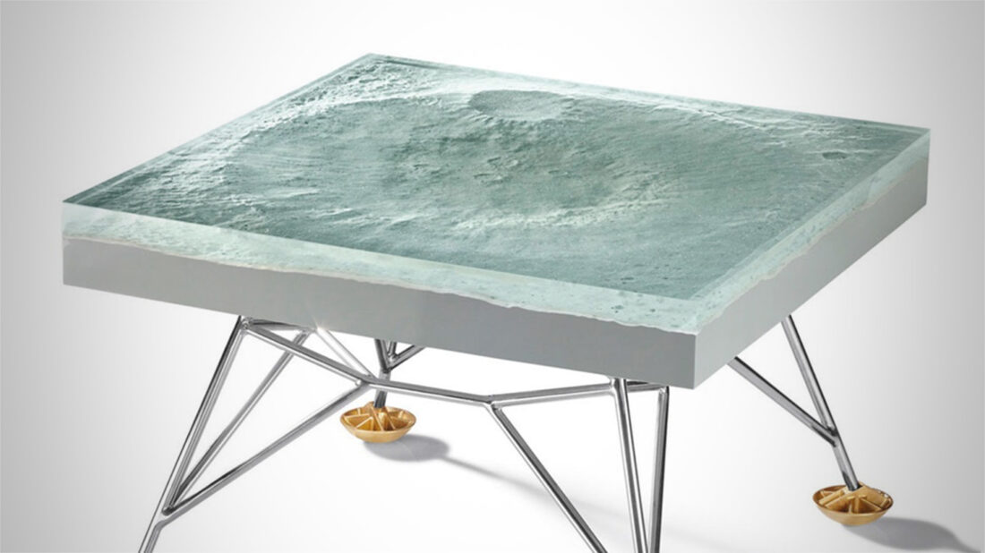 This Table is Made From an Accurate 3D Model of the Moon’s Surface ...