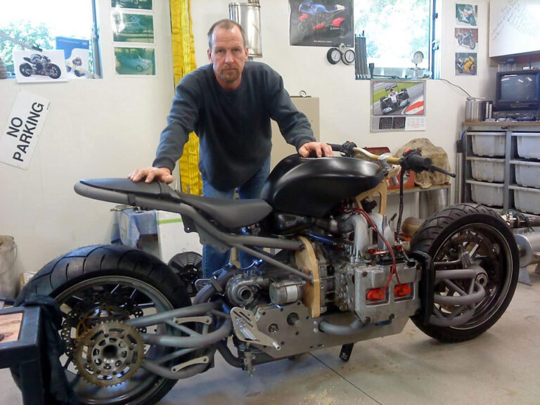 The MadBoxer is A Custom-Built Motorbike With A Subaru Car Engine
