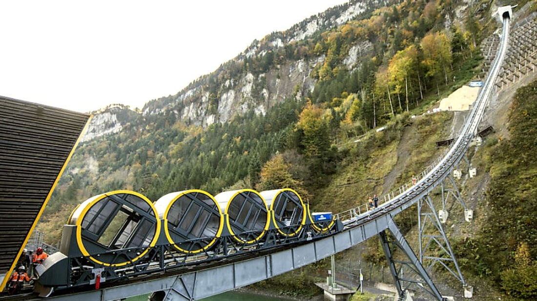 The Stoosbahn Opens as the World’s Steepest Funicular Tram | Science ...