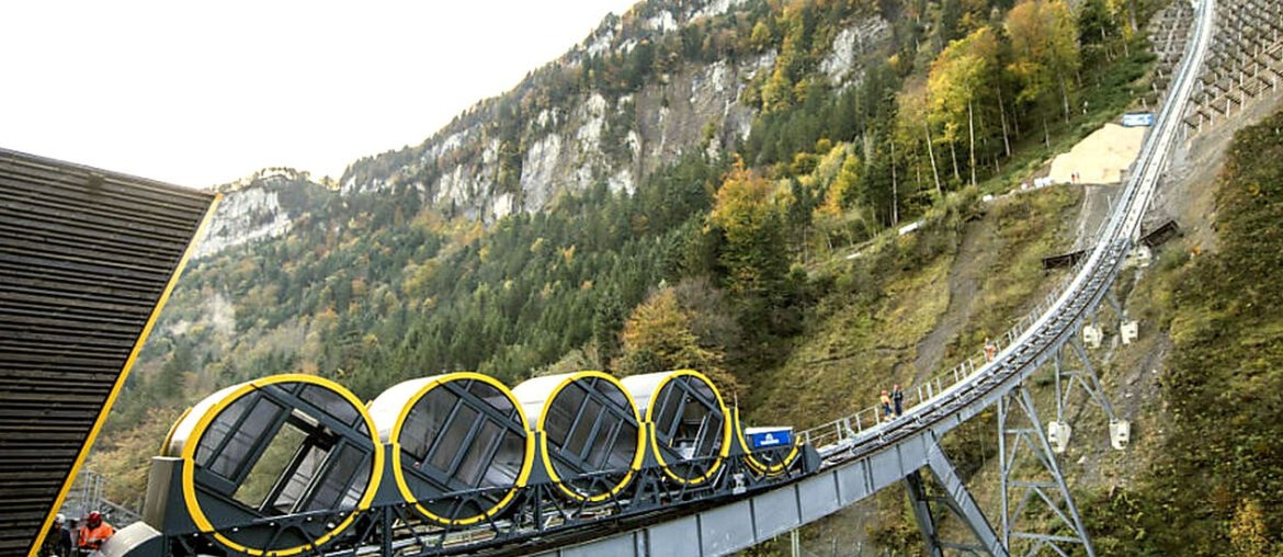 The Stoosbahn Opens as the World’s Steepest Funicular Tram - SolidSmack