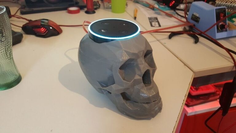Model of the Week: 3D Printed Echo Dot Holder [Alexa! Hold My Echo!]