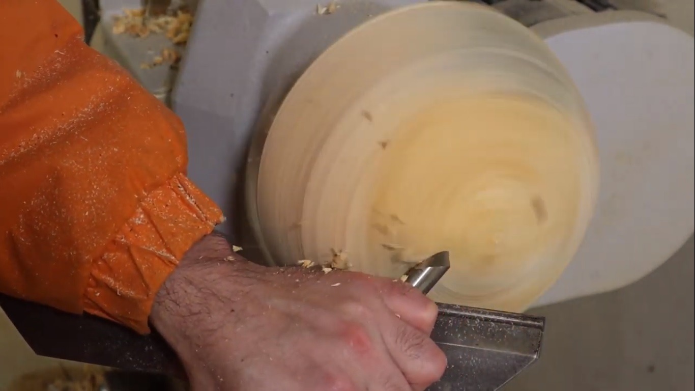 Using Two-Axis Woodturning to Create a Bowl Inside A Bowl - SolidSmack