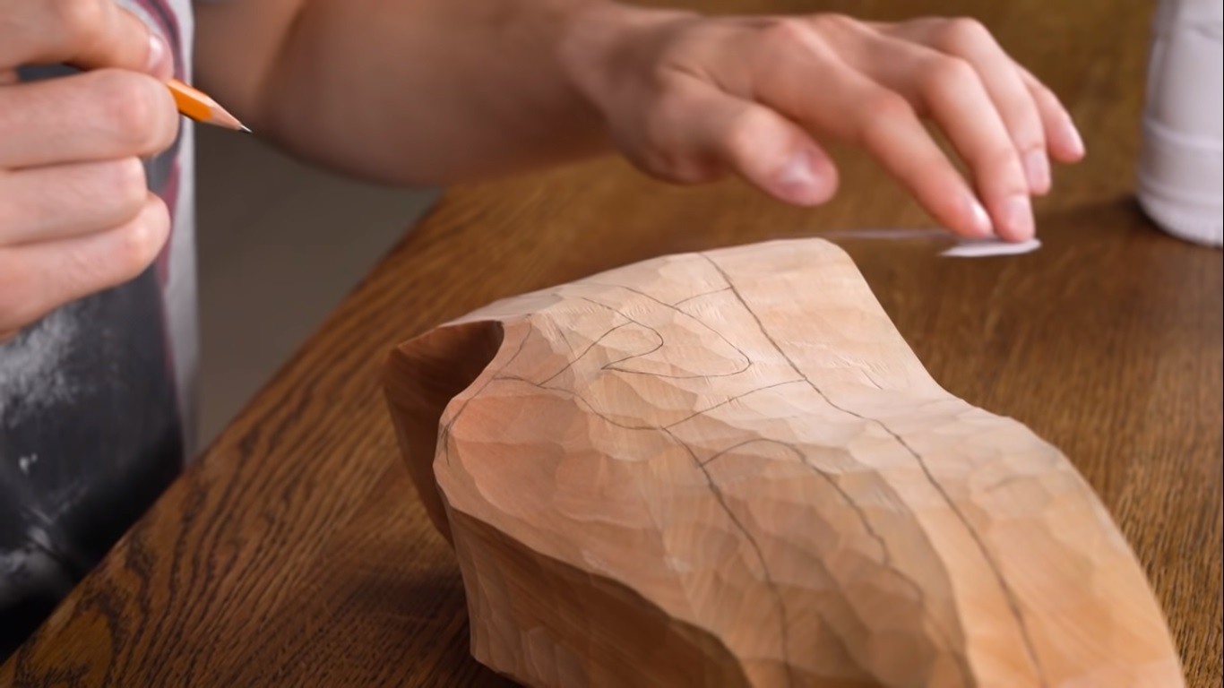 How To Turn a Block Of Wood Into A Nike Air Force Shoe Replica - SolidSmack