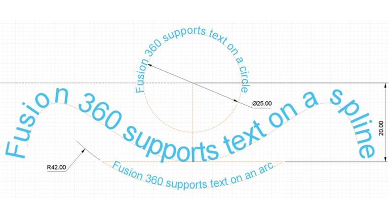 New Fusion 360 Features: Text on a Path, Text Frame, and More - SolidSmack