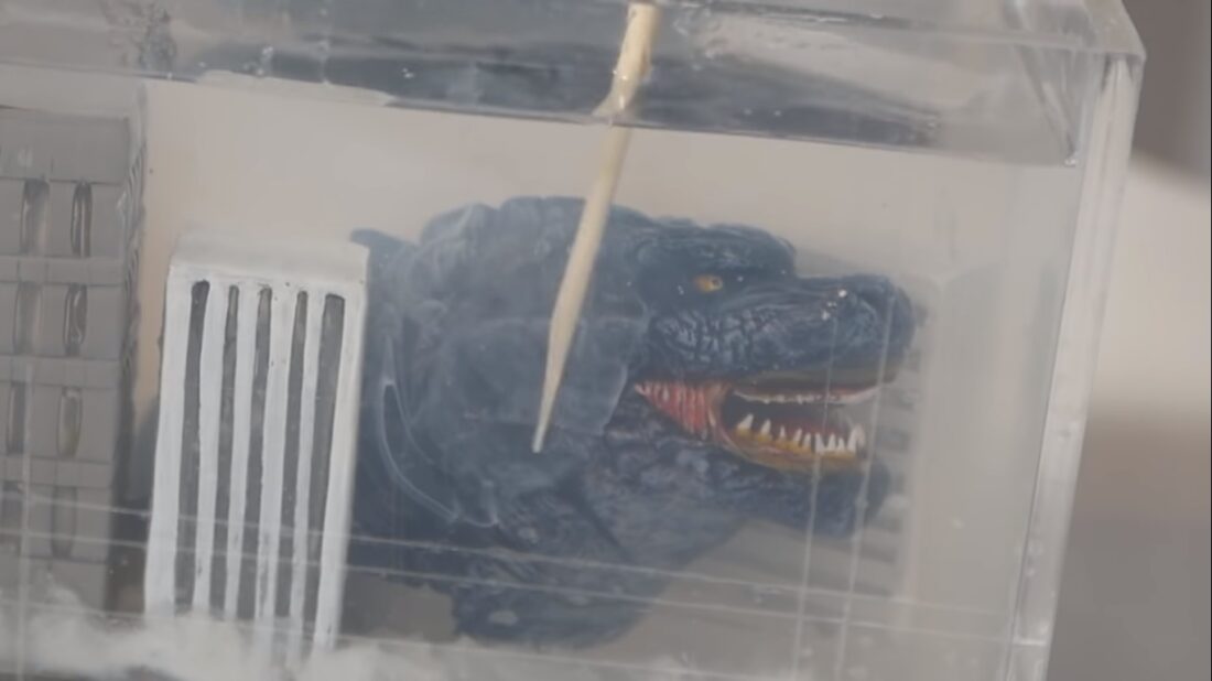 YouTuber JackJack Encases Godzilla Diorama in Epoxy Resin - SolidSmack