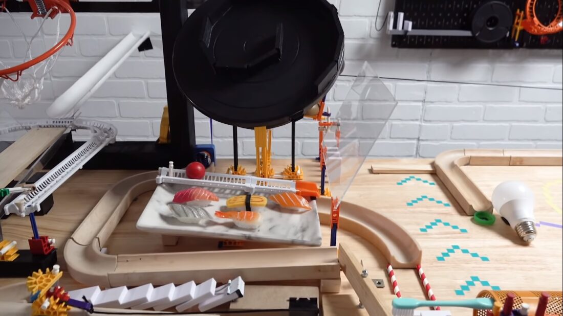 Sprice Machines Creates Complex Rube Goldberg Machine To Shoot Ball ...