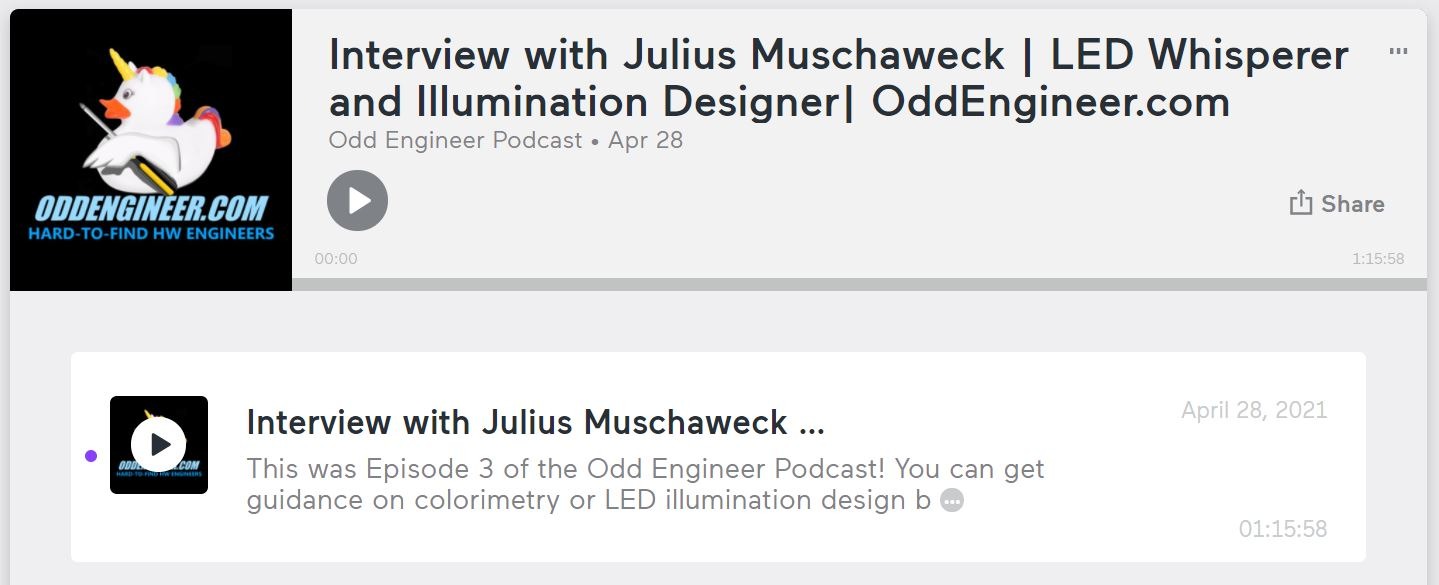 Interview: Julius Muschaweck on LED Illumination, Colorimetry, and ...