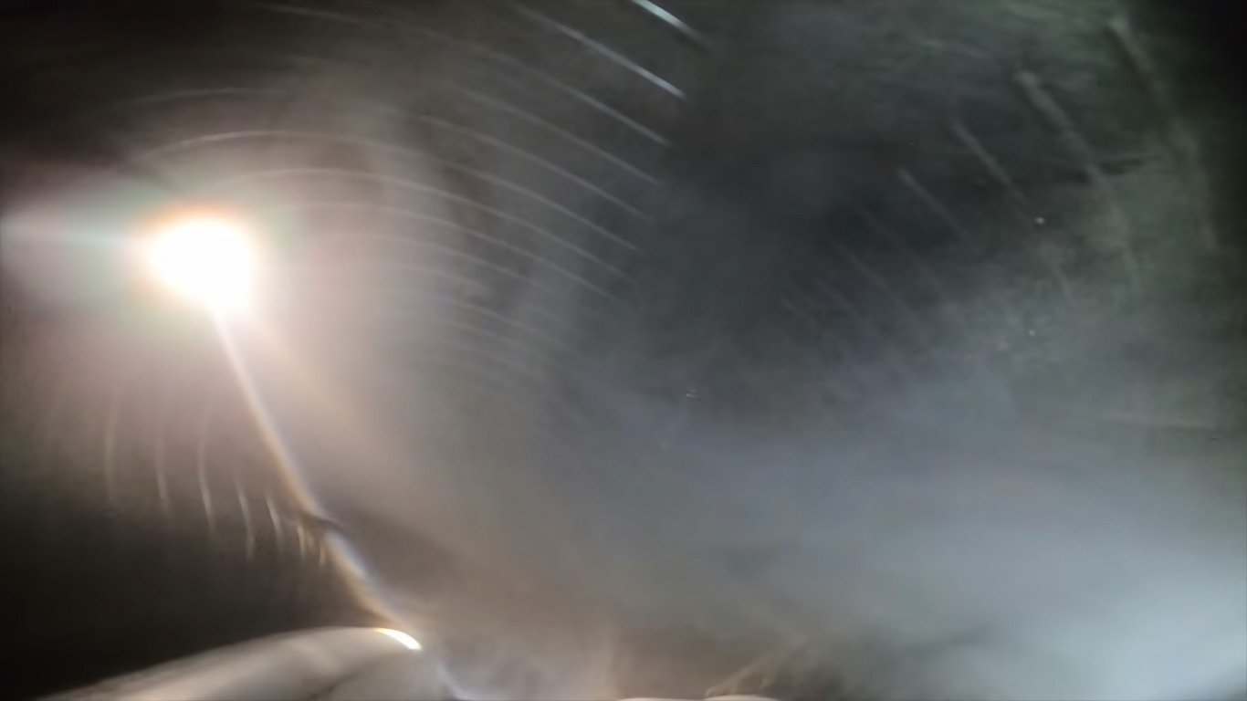 Magnifying Sunlight With a Fresnel Lens Creates a Burning Light Beam
