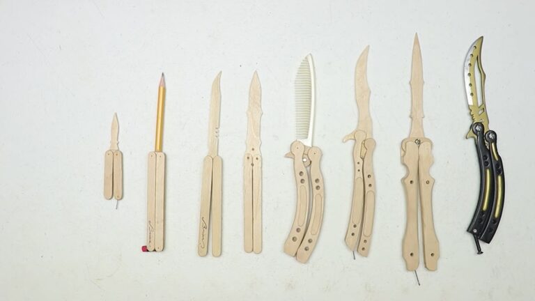 Make Your Own Popsicle Stick Butterfly Knife