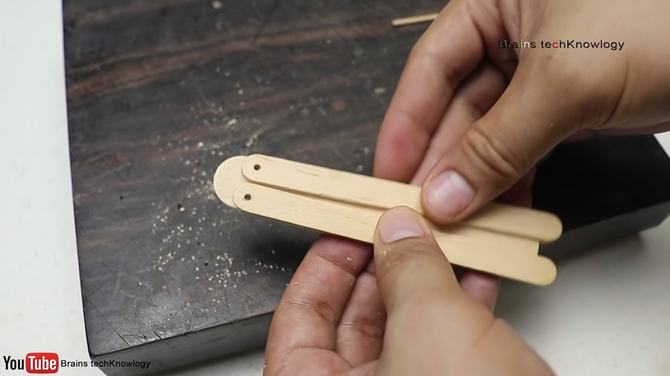 Make Your Own Popsicle Stick Butterfly Knife | Science and Technology ...